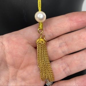 Lucoral Company | Jewelry | Lucoral Co 925 Pearl Long Y Lariat Tassel ...